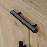 Pemberly Row Modern Engineered Wood Library Base in Prime Oak - Walmart.com