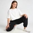 CHEEREAM Wide Leg Jogger Pants For Girls Baggy Active Elastic Waist ...