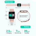 Willful Smart Watch for Men & Women, IP68 Waterproof, Heart Rate ...