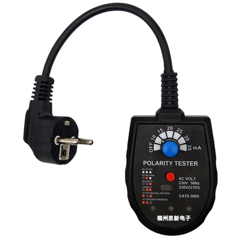 S2001 Socket Detector Current Leakage Detector Three Phase Polarity ...