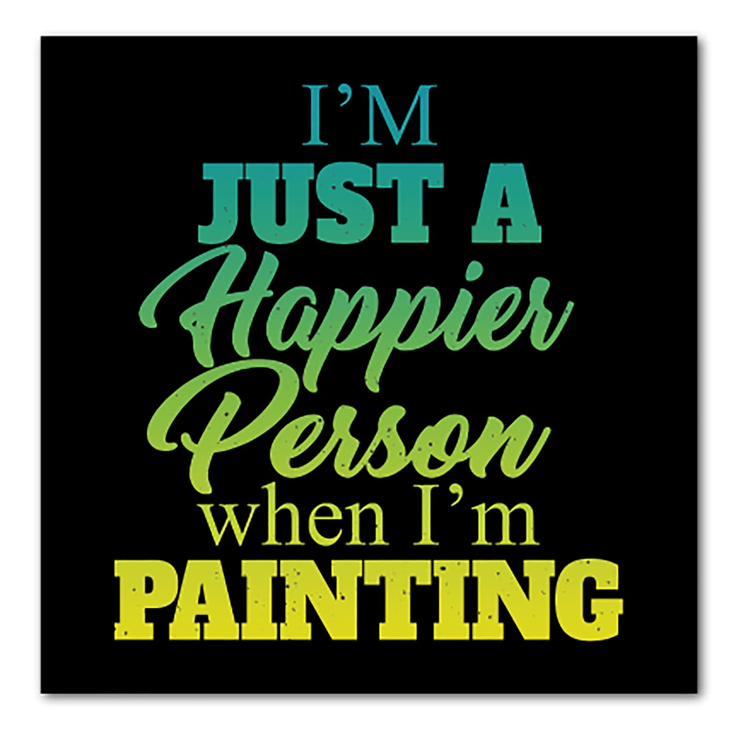 DistinctInk Custom Bumper Sticker - 10" x 10" Decorative Decal - Black ...