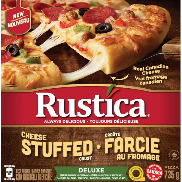 RUSTICA STUFFED CRUST DELUXE PIZZA, RUSTICA STUFFED CRUST DELUXE PIZZA ...