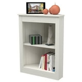 Inval 31.5" 2-Shelf Corner Bookcase, Multiple Colors - Walmart.com
