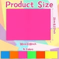 30 Pack Neon Paper Sheets Colored Poster Boards Fluorescent Bright A4 ...