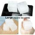 Yirtree Ice Cube Tray, Silicone Ice Cube Tray with Lid 6 Large Cavities ...