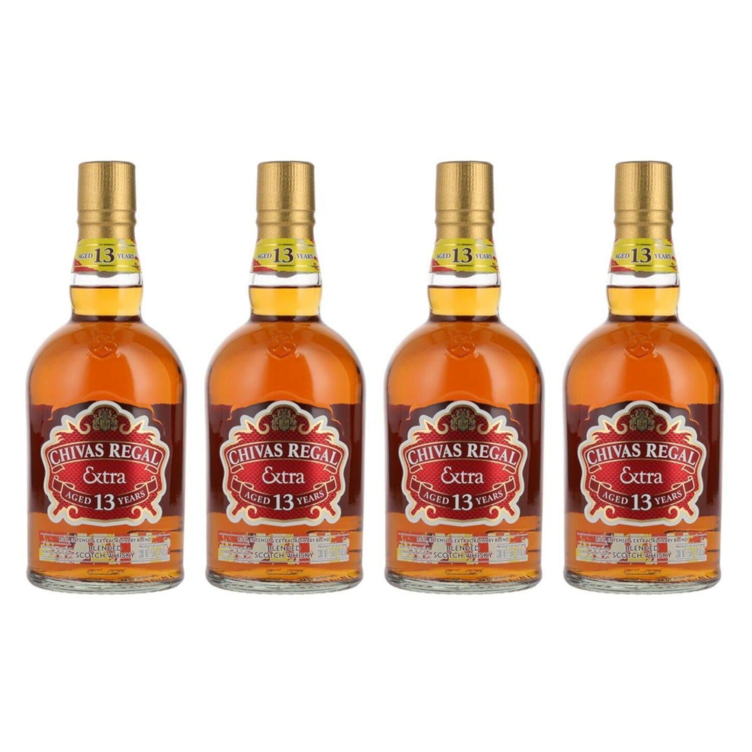Pack de 4 Whisky Chivas Regal Extra 13 Años Sherry 750 ml | Walmart en ...