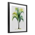 Stupell Industries Coastal Canopy Palm Tree Black Framed Print Under ...
