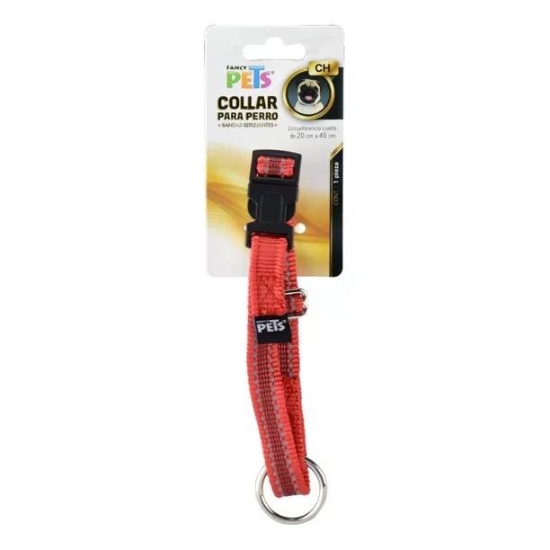 Collar Ultra Grip Bandas Reflejante Chico Rojo Fancy Pets | Walmart en ...
