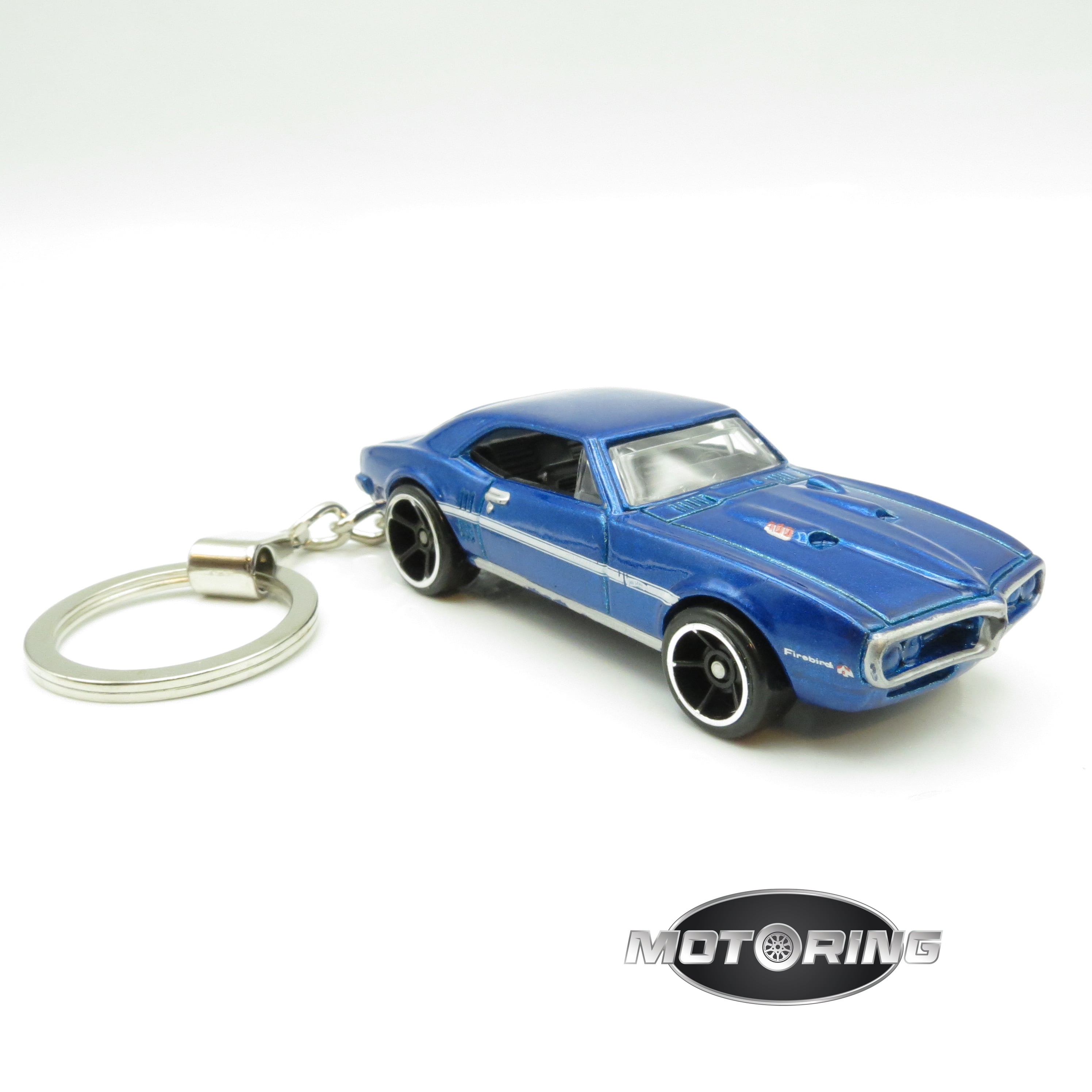 Keychain 1967 '67 Pontiac Firebird 400 Blue Car Rare Novelty Diecast ...