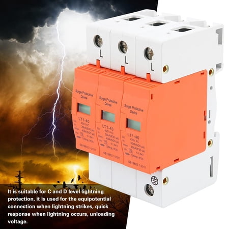 Wchiuoe Surge Protective Device,, Low-voltage Arrester Device, Fireproof For Home Safe For Home ...