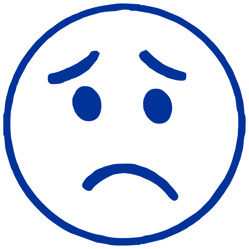 Sad Face Stock Stamp | Pre-Inked Xstamper - Walmart.com