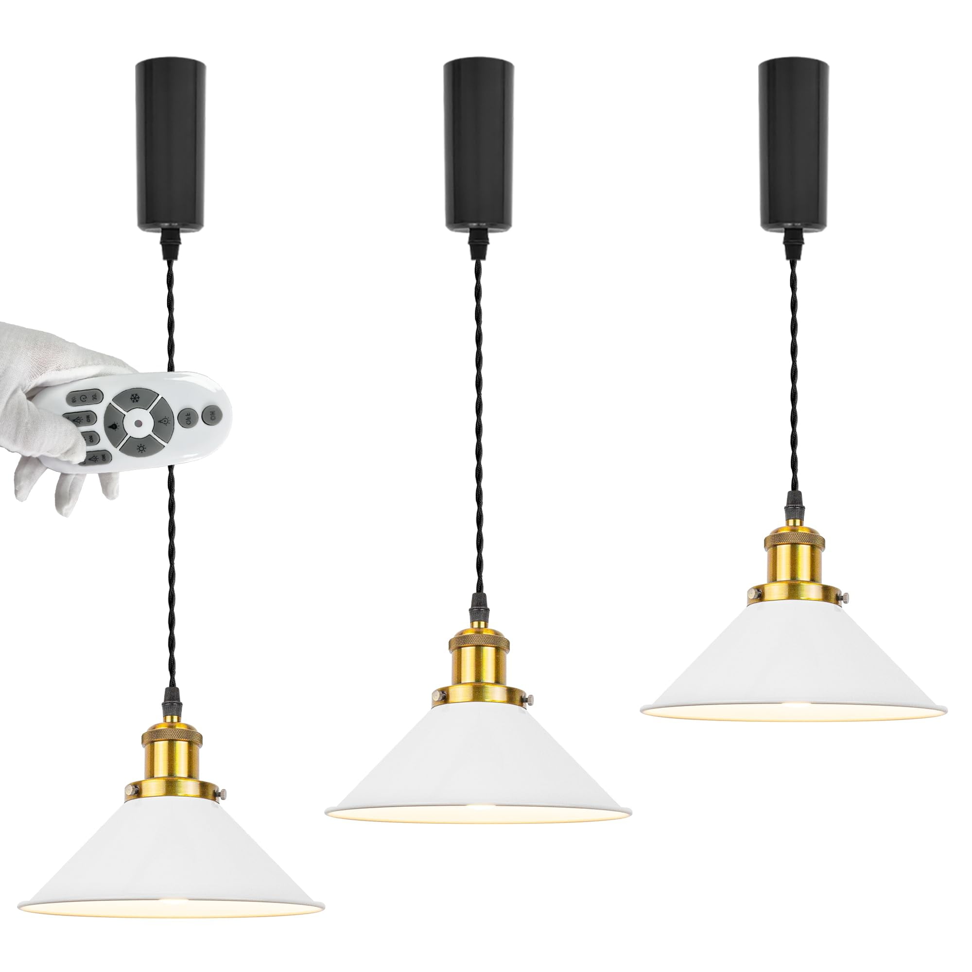 Click here for Fsliving Adjustable Height J-Type Track Light Pend... prices