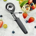 LEFTHIGH Home Stainless Steel Ice Cream Scoop and Melon Baller Set, 3 ...