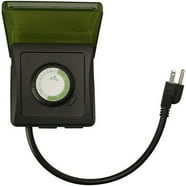 Heavy Duty Waterproof Outdoor Timer Outlet with Grounded Plug, 24 Hour ...