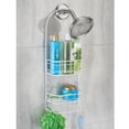 Mainstays Rondo Durable Steel Hanging 2 Shelf Shower Organizer, White ...
