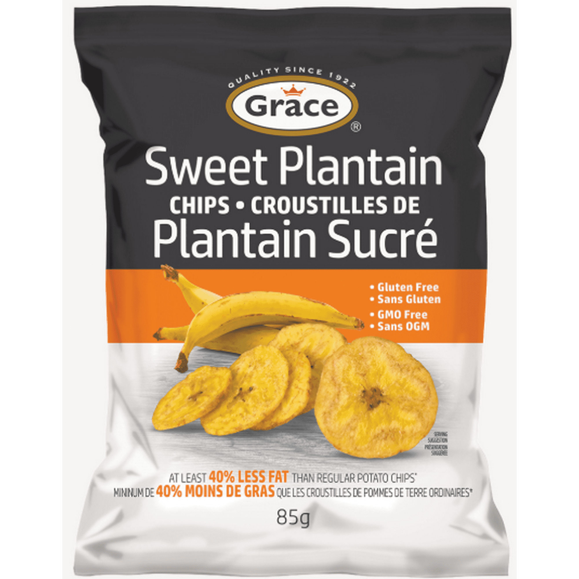 Click here for Grace Sweet Plantain Chips  85g Bag 85g prices