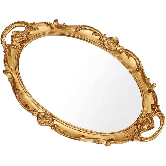 Click here for Stoncel Decorative Mirror Tray  Vintage Oval Displ... prices