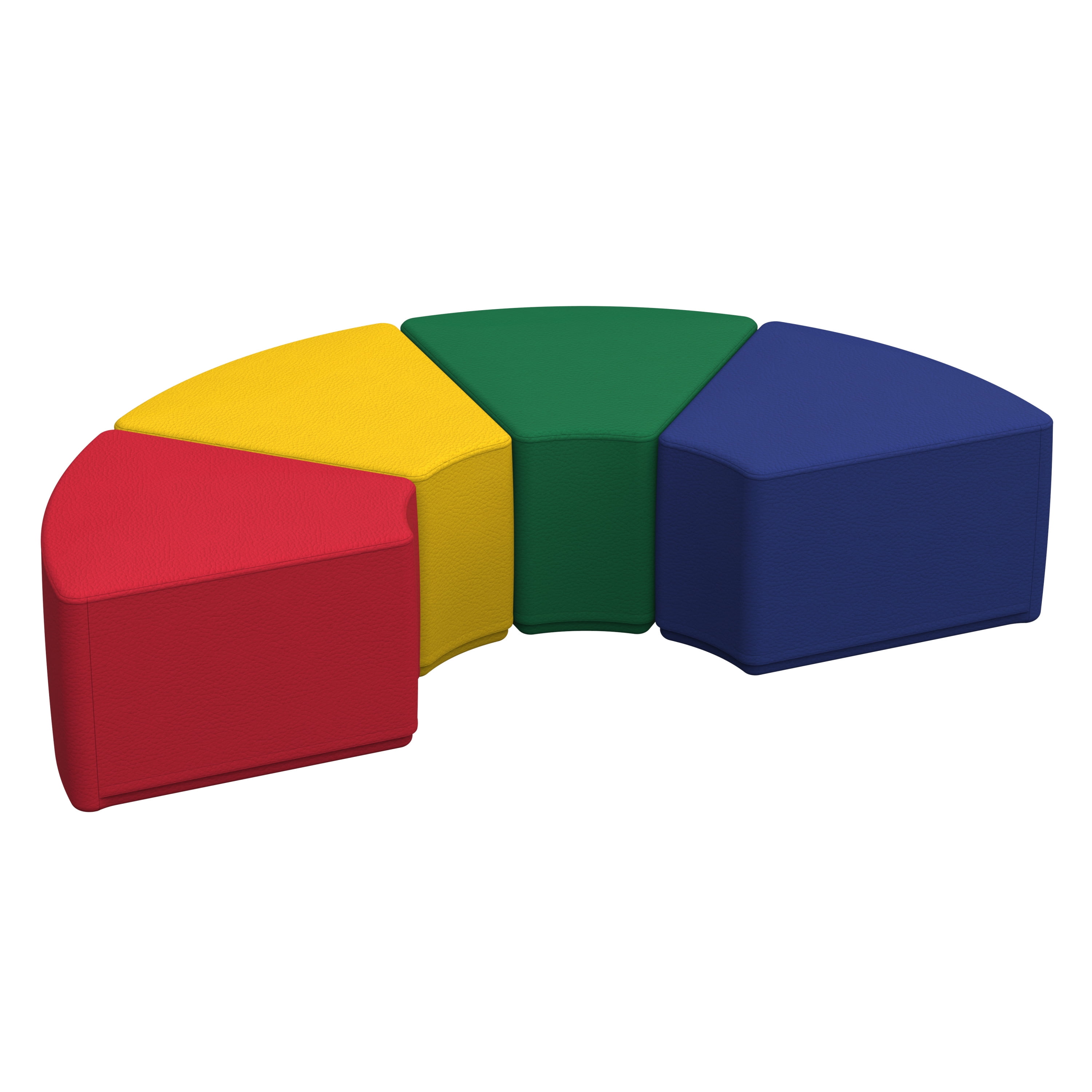 SoftZone® Wedge Ottoman Junior 4-Piece - Primary - Walmart.com