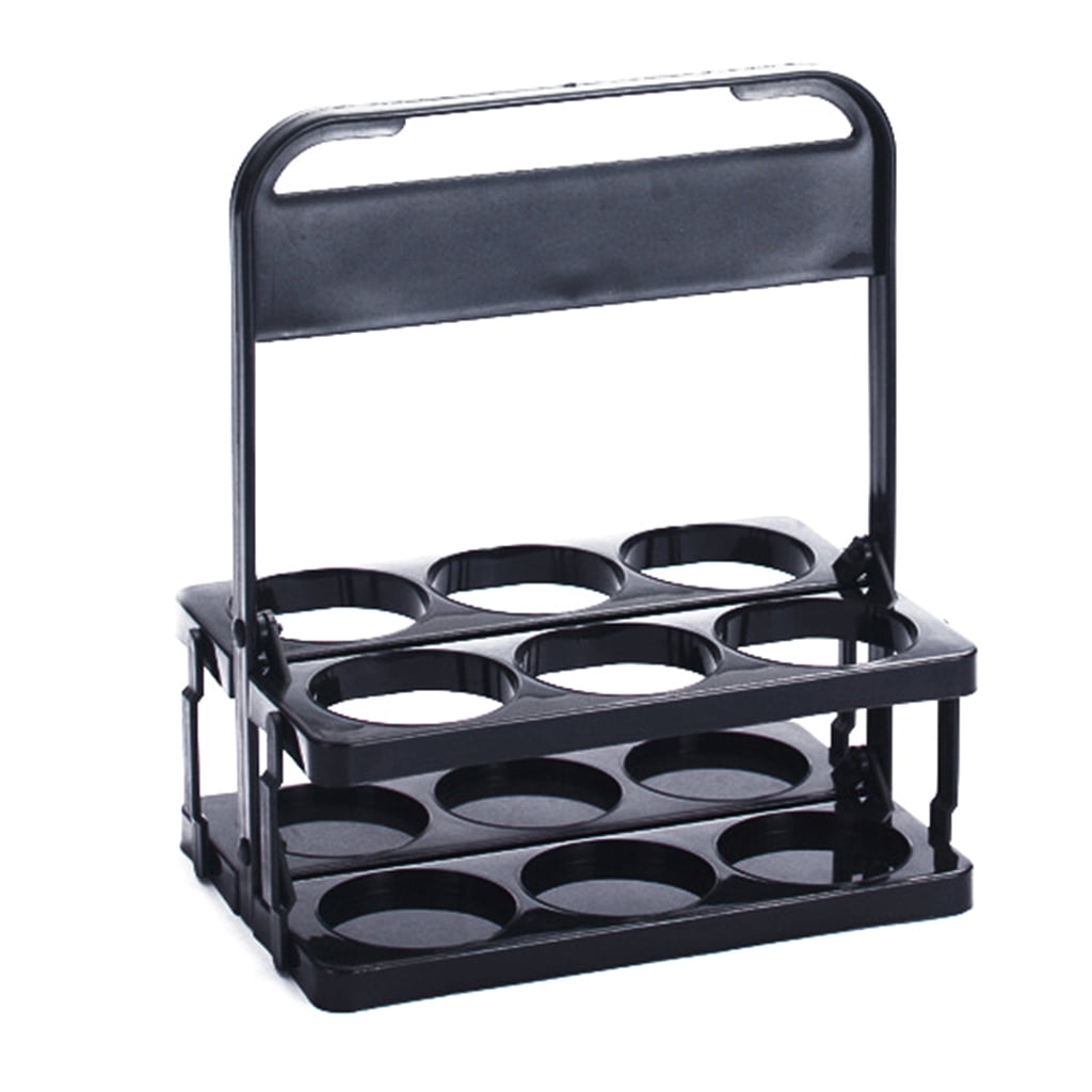 GRJIRAC 6 Pack Beer Bottle Carrier Drink Caddy Holder Foldable Wine ...