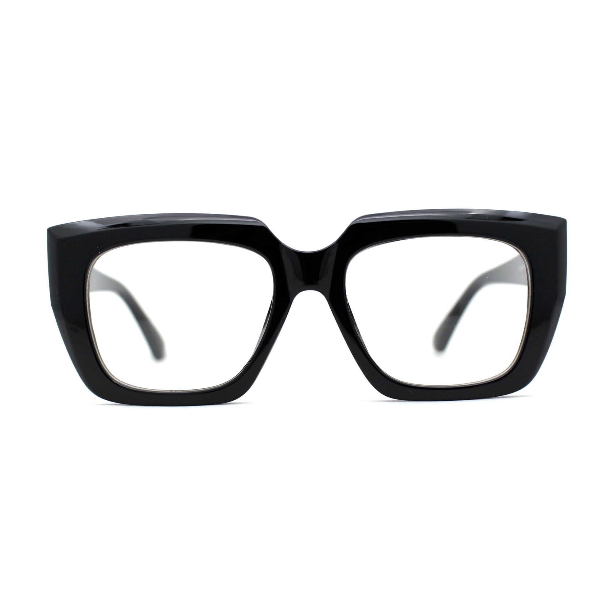 Click here for Sa106 Mod Womens Thick Plastic Oversize Angular Ca... prices