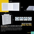 Ductless Exhaust Fan Grille Louver, Motor, Unscented Filter Cartridge ...