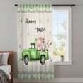 Easter Semi Sheer Curtains Drapes for Living Room, Bedroom, French ...