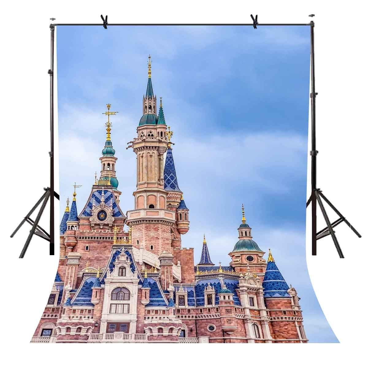 ABPHOTO Polyester 5x7ft Fairytale Castle Backdrop Beautiful Fairy Tale ...