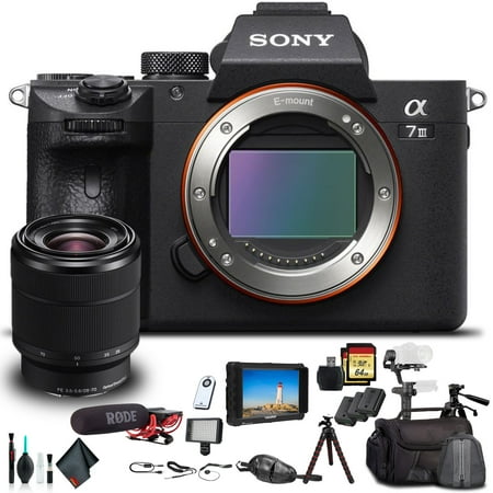 Sony Alpha a7 III Mirrorless Camera W/ 28-70mm Lens ILCE7M3K/B W/ Soft ...