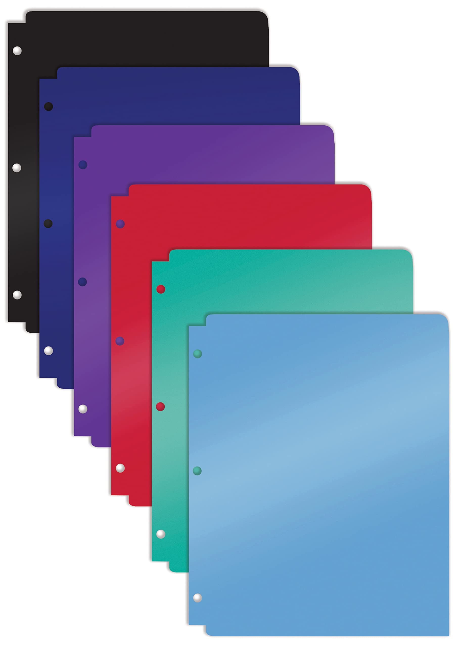 3 Hole Punch Pocket Folders, Bulk Pack, Sturdy Plastic 2 Pocket Folders ... 3 Hole Punch Pocket Folders, Bulk Pack, Sturdy Plastic 2 Pocket Folders ...