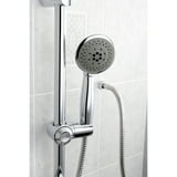 Kingston Brass KX2522SBB Shower Scape 5-Function Hand Shower with Slide ...