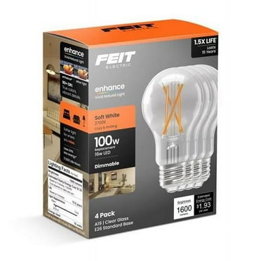 1 PC Feit Enhance A21 E26 (Medium) Filament LED Bulb Daylight 100 Watt ...