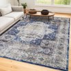 5'x7' Traditional Area Rugs for Living Room, Non-Slip Indoor Thin ...