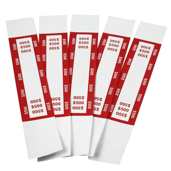 Royal Sovereign $100 Currency Straps, Light Blue, 1000 Count (RMCS-0100 ...