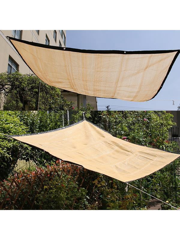 UV Shade Sun Shade Sail Rectangle UV Block Mesh for Patio Deck Yard and ...
