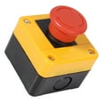 BOKYAN 1Pc 660V 10A Plastic Shell Red Emergency Stop Mushroom Push ...