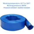 YUYAN-Lay-Flat Pool Backwash Hose - 2" x 50Ft Reinforced Heavy Duty PVC ...