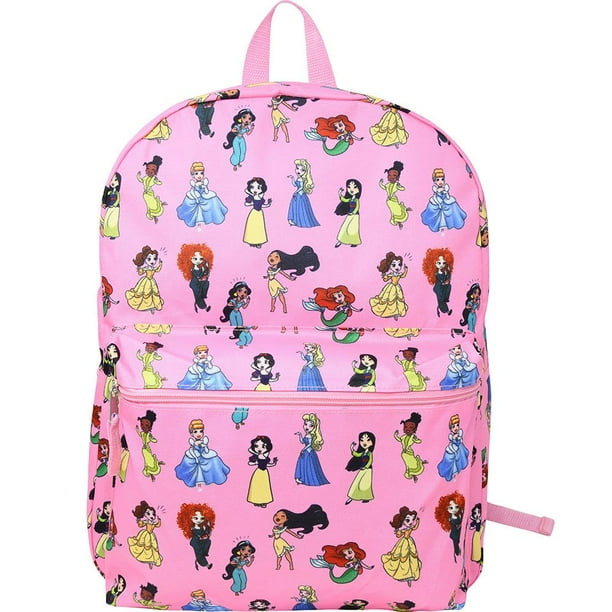 Disney Princess All Over Print Large 16" Backapack Pink - Walmart.com