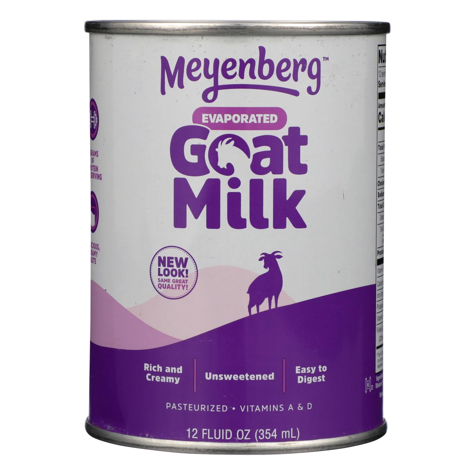 Meyenberg Evaporated Goat Milk, 12 Fl Oz, 12 Ct - Walmart.com