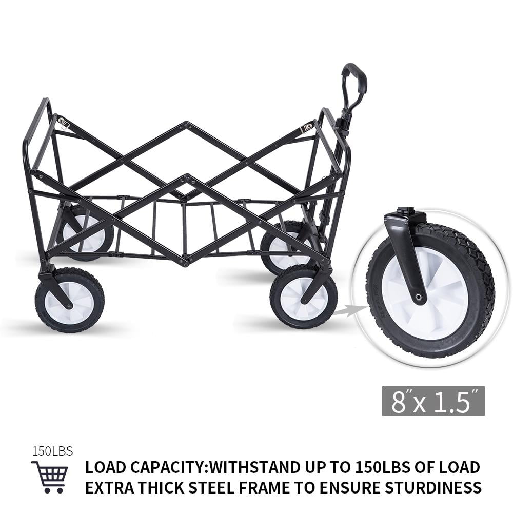 Buy Whitsunday Folding Wagon 8 Standard wheels with Rear Storage ...