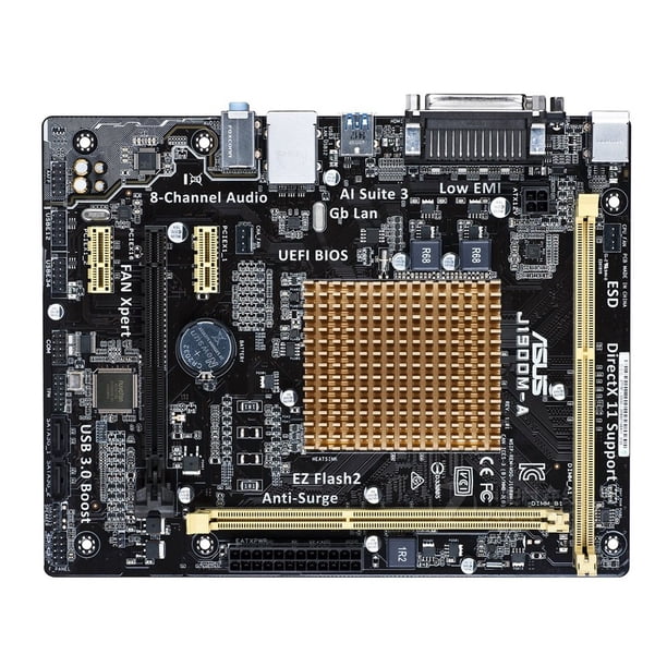 Placa base ASUS J1900M-A Micro ATX con CPU DDR3 integrada | Bodega ...