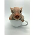 Pacific Giftware Adorable Teacup Pig Pet Pals Collectible Figurine 5.75 ...