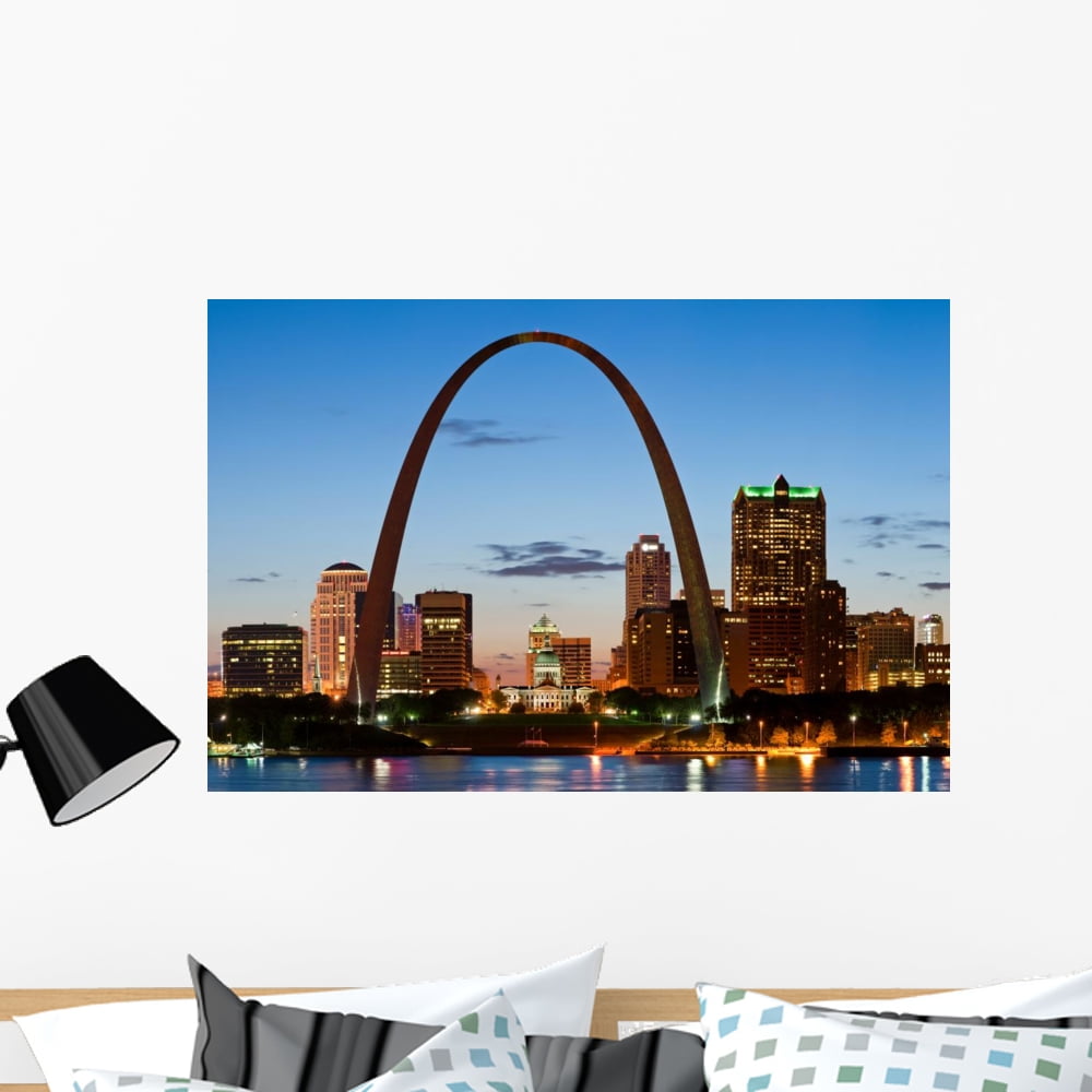 St Louis Wall Decal by Wallmonkeys Peel and Stick Graphic (36 in W x 24 ...