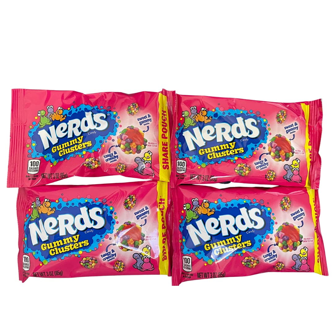 Buy Nerds Gummy Clusters Share Pouch 3 oz Chewy Candy Pack of 4 Online ...
