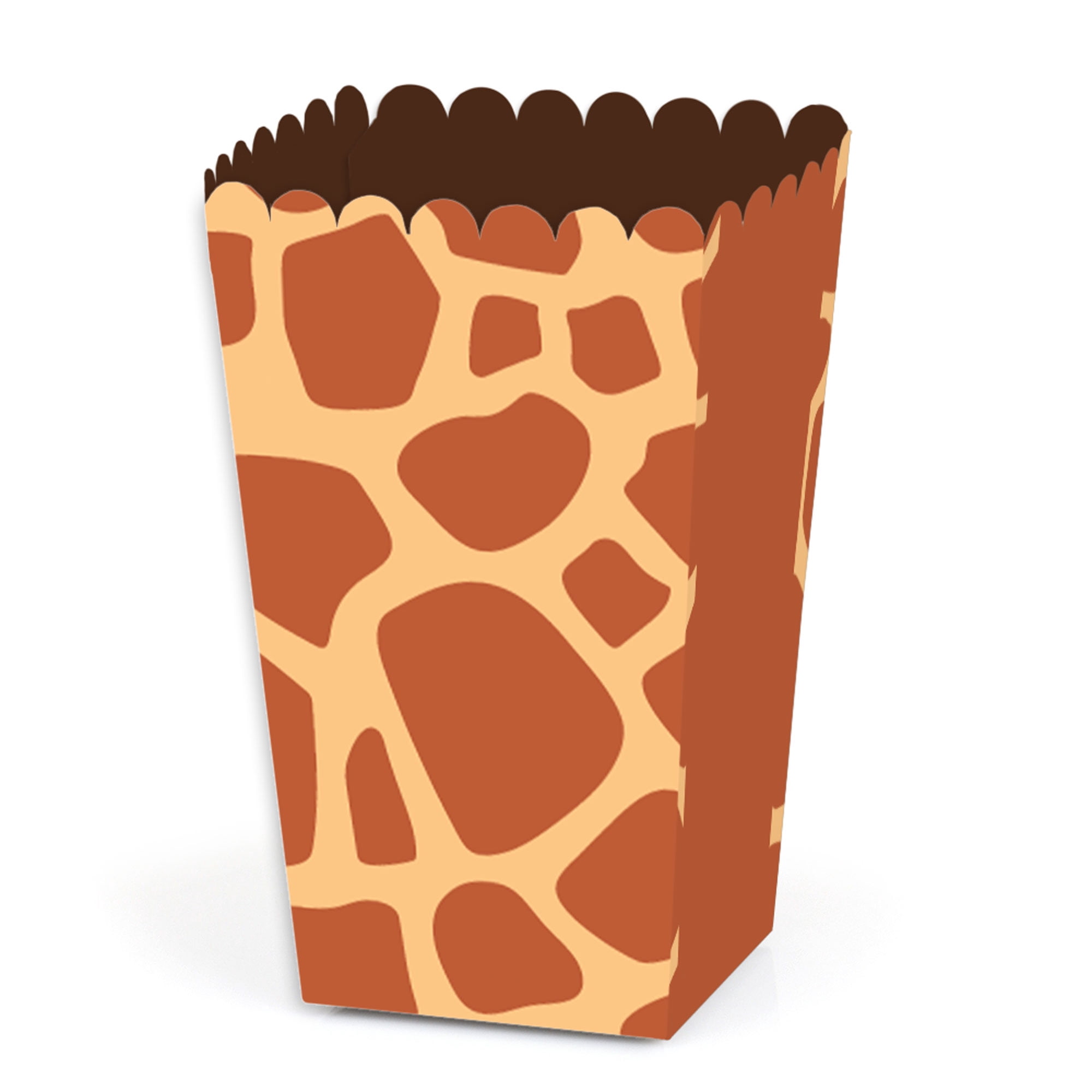 Big Dot of Happiness Giraffe Print - Safari Party Favor Popcorn Treat ...
