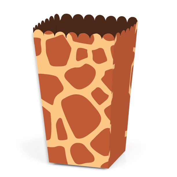 Big Dot of Happiness Giraffe Print - Safari Party Favor Popcorn Treat ...