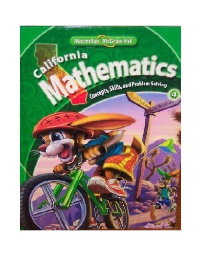 Pre-Owned California Mathematics Grade 4 (Student Edition: Concepts ...