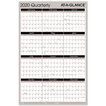 At-A-Glance Laminated/Erasable Wall Calendar - Walmart.com