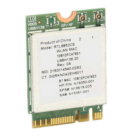 WiFi 6E Card, Triple Band Laptop Card Low Delay 2.4GHz 5GHz 6GHz For ...