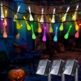 OriginalSourcing 30 LED Solar Water Drop Fairy Lights, String Lights ...