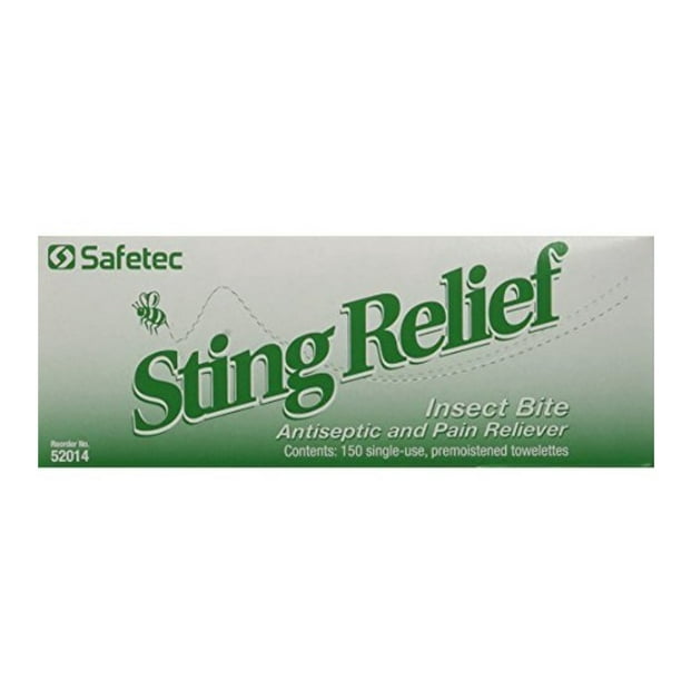 Safetec Insect Sting Relief Wipe